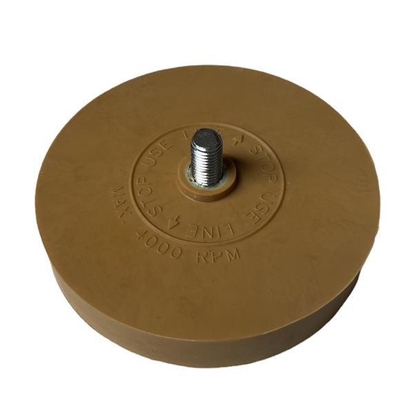 Stripe & Glue Removal Wheel (Caramel/Toffee Wheel) With Drill Attachme ...